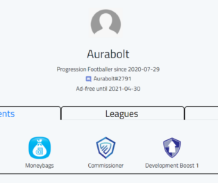 Progression Football (Online) | Browser Based Game