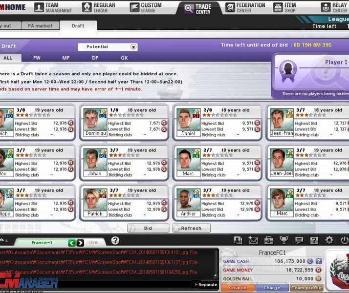 Football Club Manager FCM (Windows PC)