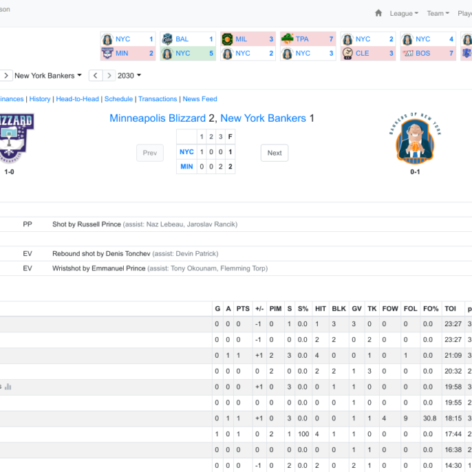 Images - ZenGM Hockey - GM Games - Sports General Manager Video Games