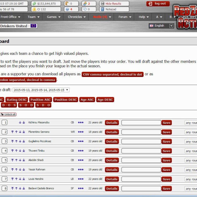 Images - RedZoneAction - GM Games - Sports General Manager Video Games