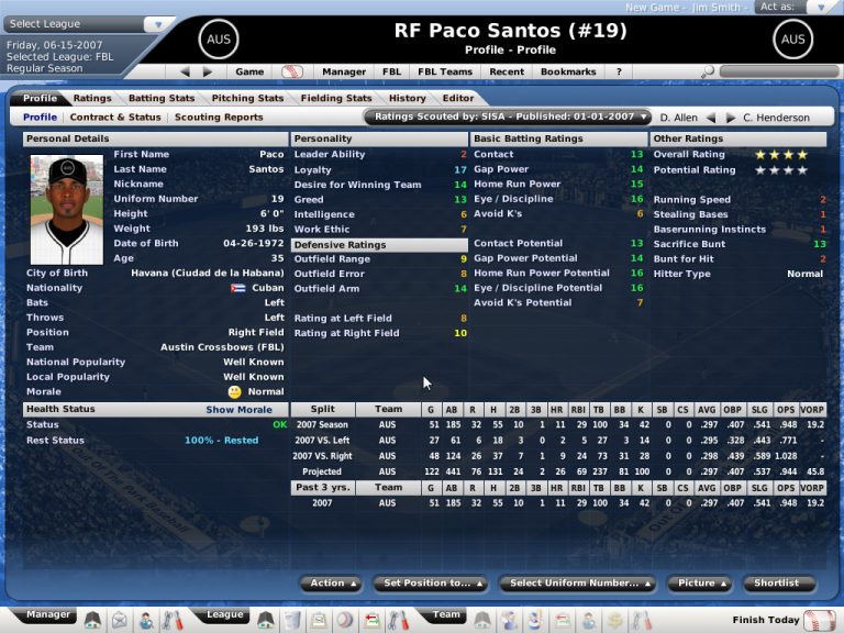 Download OOTP Baseball 8 (PC) Full Version - GM Games - Sports General ...