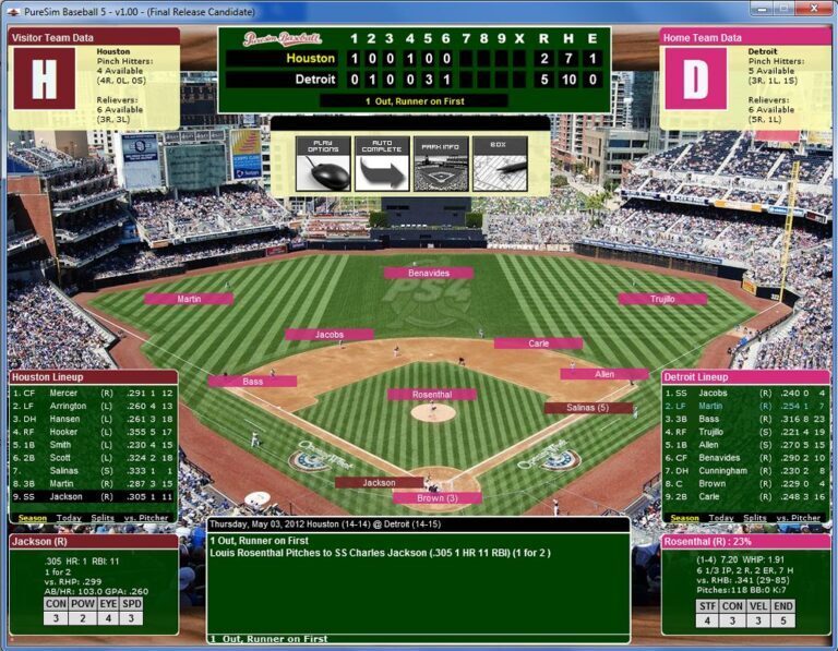 Download PureSim Baseball 6 (PC) Full Version 6.12B - GM Games - Sports ...