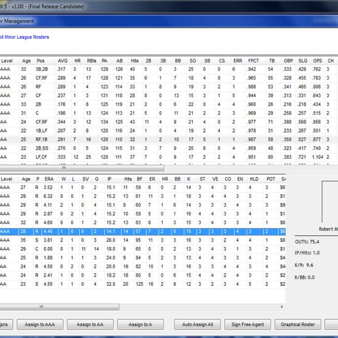 Images - PureSim Baseball - GM Games - Sports General Manager Video Games